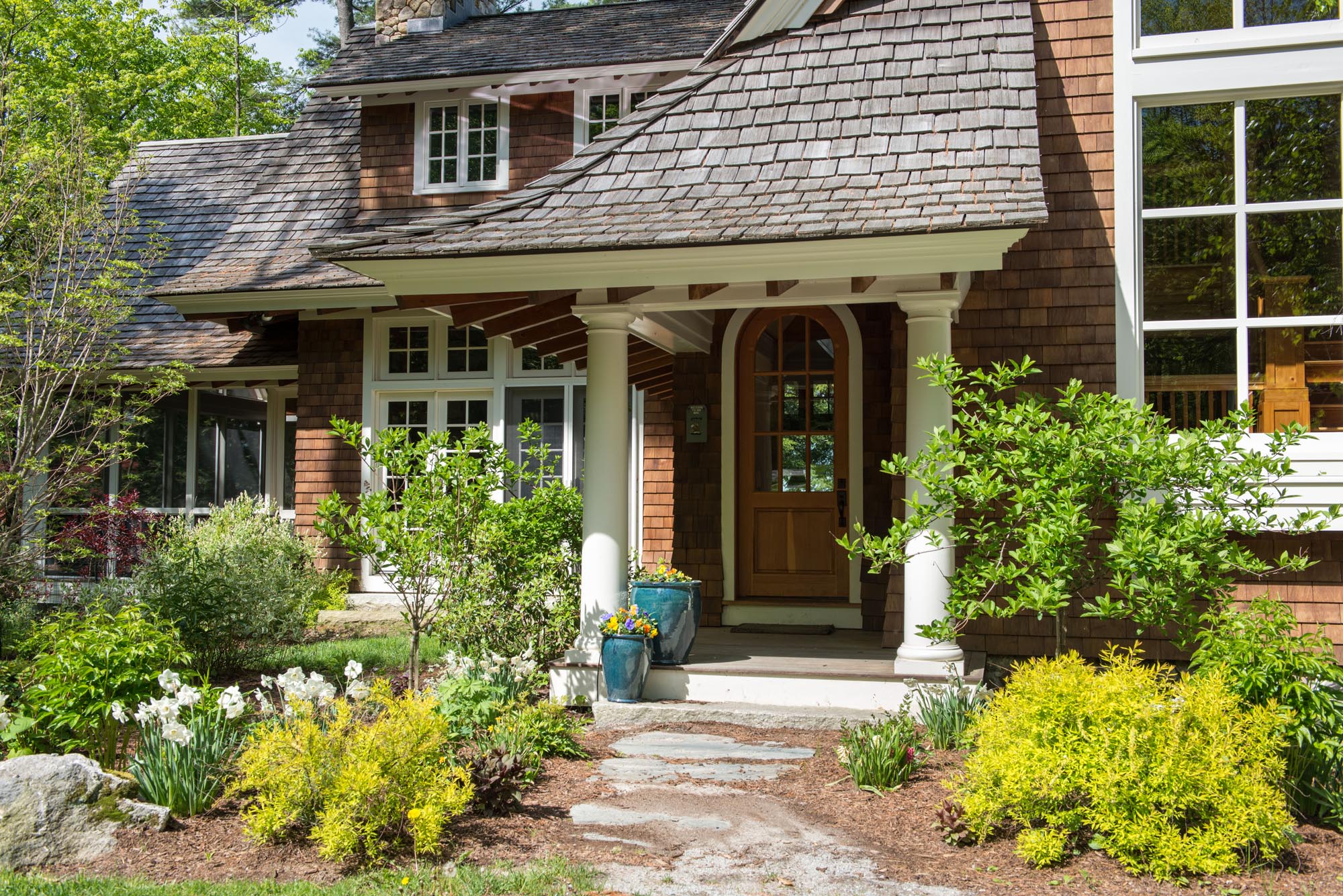 Dutch Style Shingle Cottage | Chadsworth's Columns